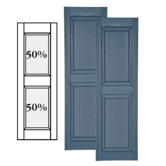 Decorative Custom Exterior Vinyl Raised Panel Shutters | Wholesale ...